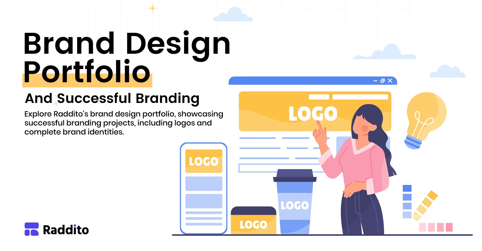 Brand Design Portfolio And Successful Branding - Raddito